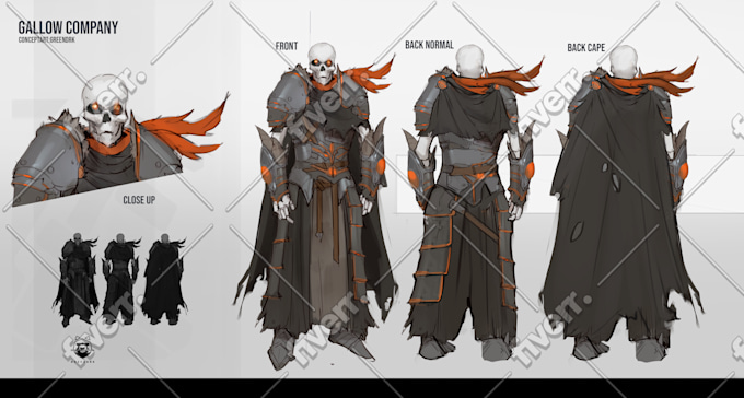 Paint character concept art and illustrations for you by Greendrk | Fiverr