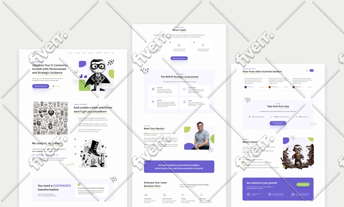 Design a professional and conversion focused landing page in figma by ...