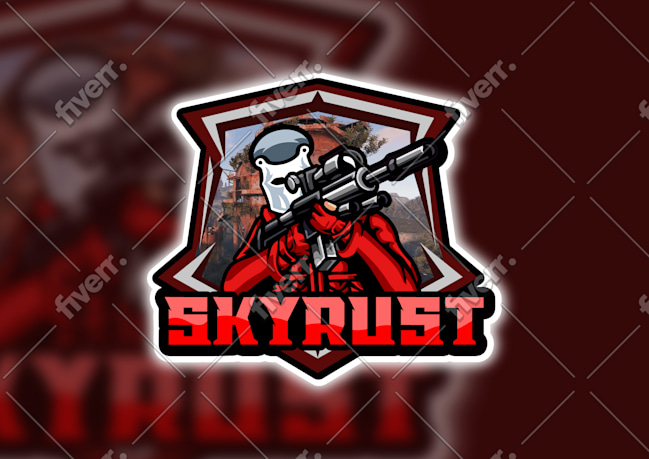 Make rust server logo design in 24 hours by Jabeen_designs | Fiverr