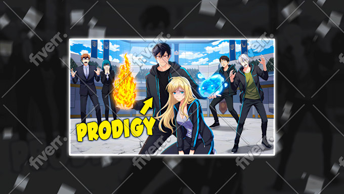 Design anime, manhwa and manga thumbnails for channel growth by ...