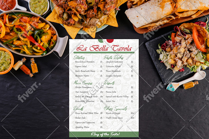Design unique menu design, restaurant menu design or food menu design ...