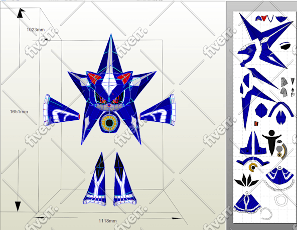 Design 3d models template for eva foam wearable cosplay by Cosplayxid ...