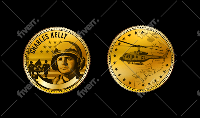 Do a creative coin design for your token, unique 3d vector coin design ...