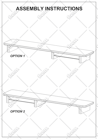 Design step by step assembly instructions by Rikicad | Fiverr