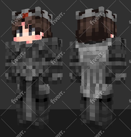 Create impressive minecraft custom skins by Yuzenmc | Fiverr