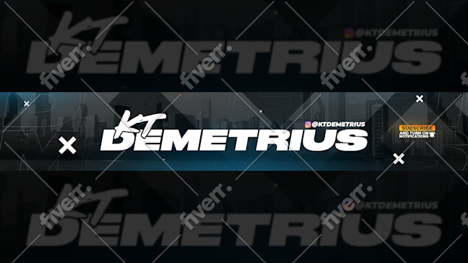 Design a perfect youtube banner by Twto_tv | Fiverr