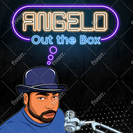 Design your podcast cover art with portrait based by Vectorvexelart ...