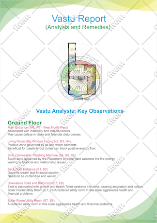 Create customize vastu report card of house by Bushansc | Fiverr