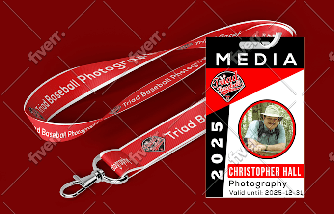 Design premium id card, press pass, lanyard or any badge by ...