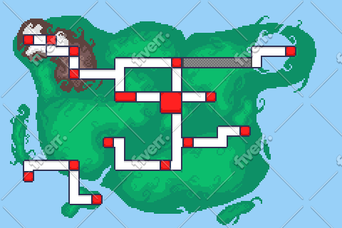 Sprite and design a custom region map for you by Mythstudios | Fiverr