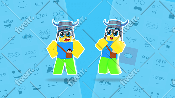 Make face expression roblox overlay for your thumbnail by Hiezellblox ...