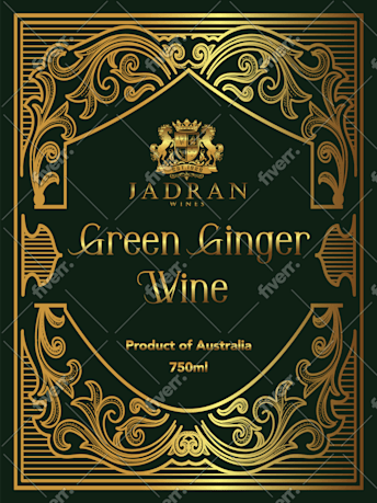 Design premium alcoholic label for wine , gin and vodka by Sam ...