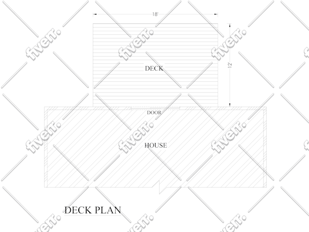 Make deck plan,deck permit drawing,full set drawing by Floorplaner_rx ...