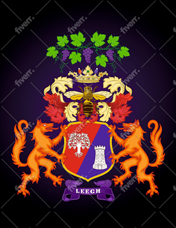 Design custom family crest, royal coat of arms by Designdep0t | Fiverr
