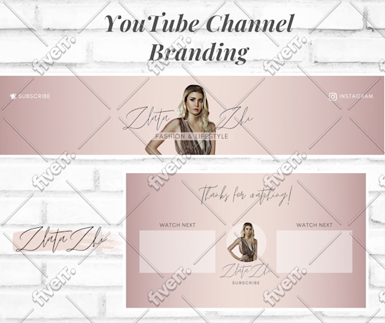 Design a youtube banner for your channel by Diadesignstudio | Fiverr
