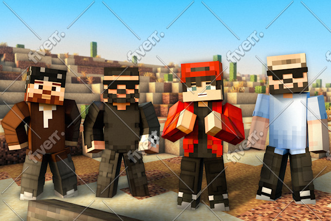 Make cinematic minecraft thumbnail, art by Vumchak | Fiverr