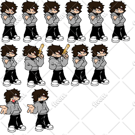 Do friday night funkin sprites for you by Dark_music_011 | Fiverr