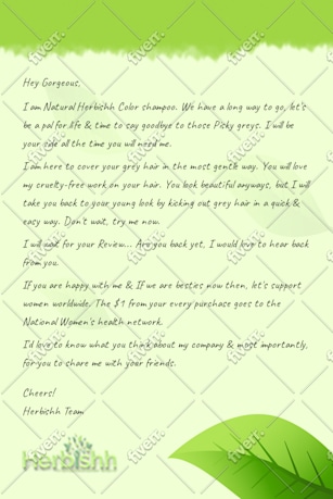 Design professional product insert cards and custom thank you cards by ...