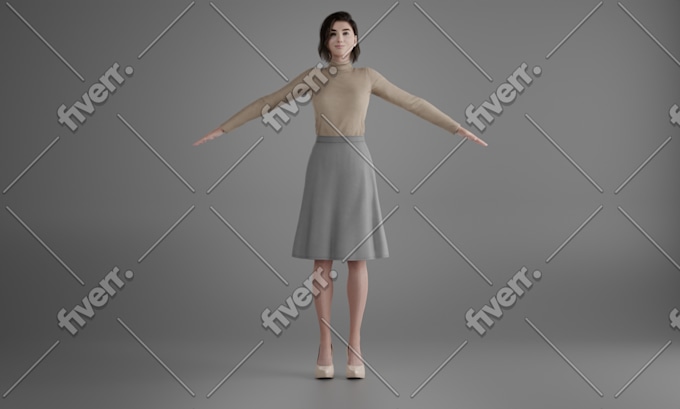 Create 3d realistic character for games or videos by Softgaze | Fiverr