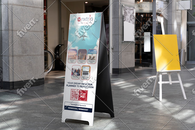 Design modern standee, roll ups, pop up or pop up banners by ...