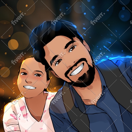 Create amazing cartoon portrait from your photo by Nekonanoo | Fiverr