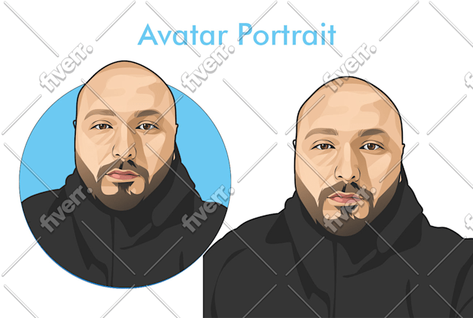 Draw an avatar cartoon portrait from your photo by Faisafvrr | Fiverr