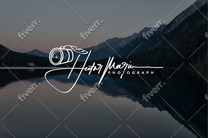 Make a handwritten signature logo for photography watermark by ...