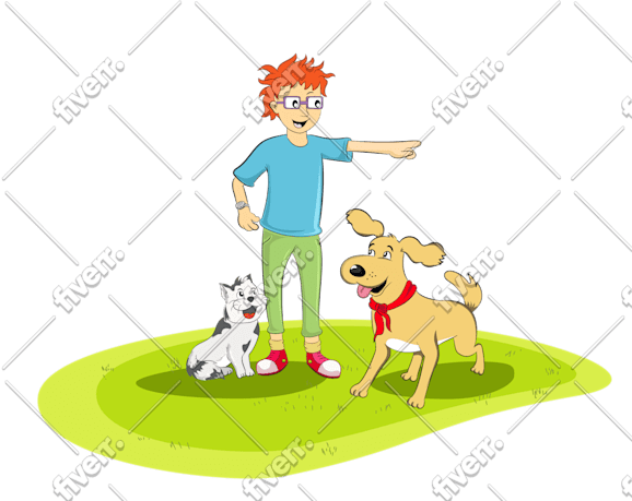 Draw vector cartoons and cute caricature to gift someone by ...