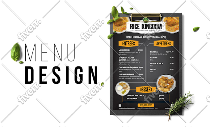Do amazing restaurant menu, digital menu, food menu by Royalldesigner ...