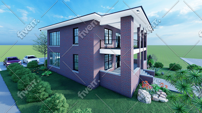 Draw a 2d floor plan of any house and 3d design by Robi_design | Fiverr