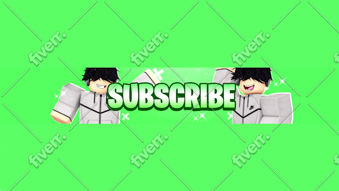 Design a professional roblox youtube banner for you by Shuvo33 | Fiverr
