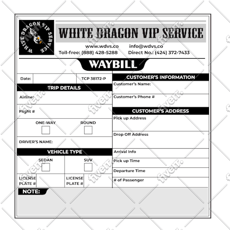 Design a unique invoice, receipt, waybill by Design4fiverr | Fiverr