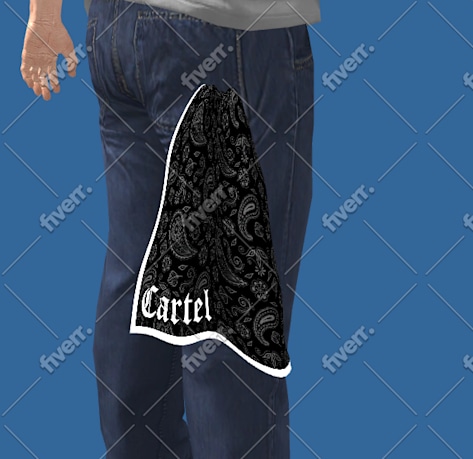 Create custom clothing bandana pocketflag fivem ready by Lumastudios ...