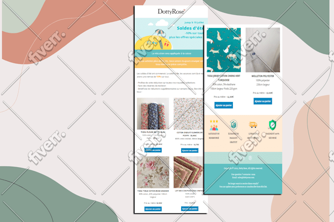 Design editable mailchimp newsletter email template by Mo_mahbub | Fiverr