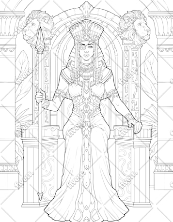 cleopatra coloring book