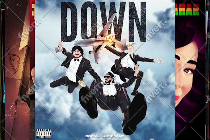 Draw a terrific song cover art with an animated video for it by Heichii ...