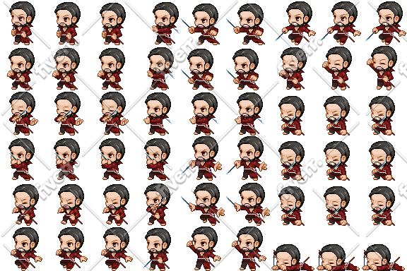 Make rpg maker mv mz sideview battler sprites by Ivan_zenovyx | Fiverr