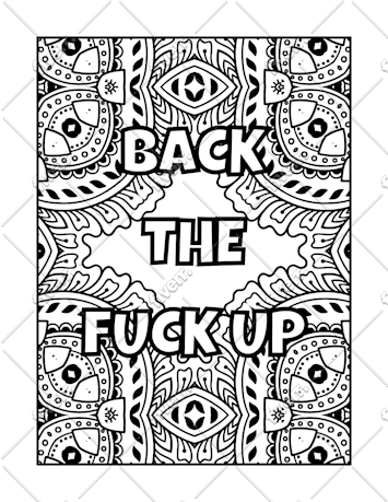free printable coloring pages adults only swear words