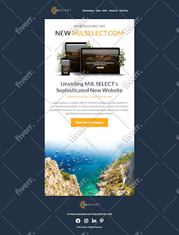 Design creative responsive email template by Ubaidchohan | Fiverr
