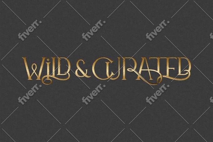 Create custom hand lettering calligraphy typography logo by Andreprb ...