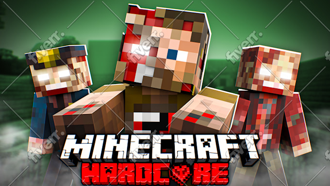 Make cinematic minecraft thumbnail, art by Vumchak | Fiverr