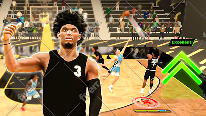 Design eye catching nba 2k25 and 2k thumbnails by Kingrits | Fiverr