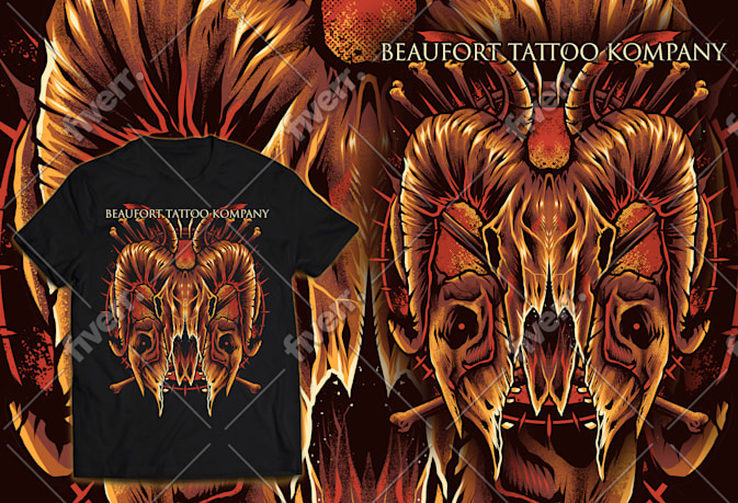 Draw killer merch design by Tombkick | Fiverr