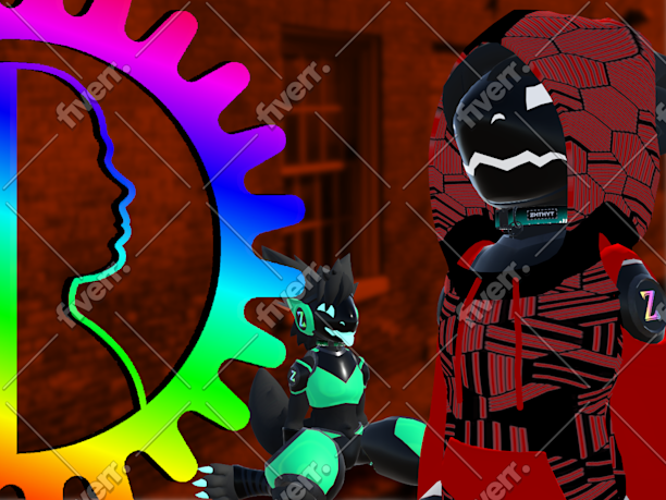 Texture your protogen for vrchat by Magictwin | Fiverr