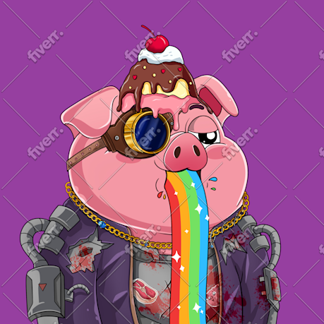 Create custom cartoon character for your nft collection art by ...