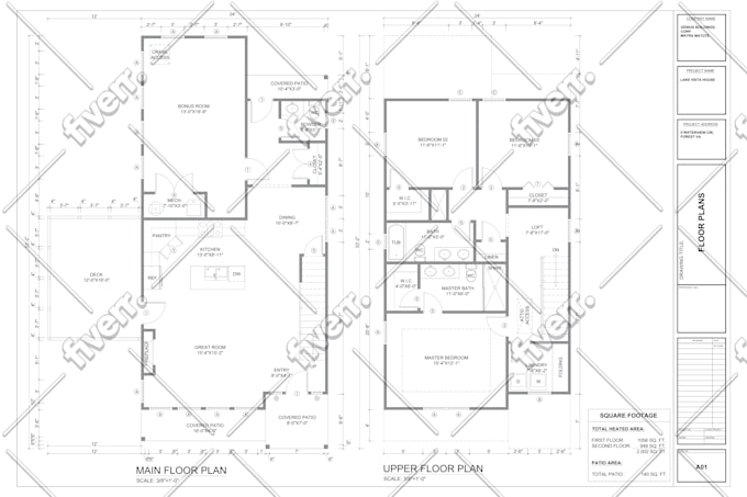 Draw your house plan and architectural full set drawing by Archsquad ...