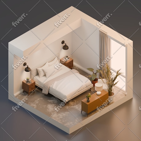 Design 3d isometric render by Teguhsatyan | Fiverr