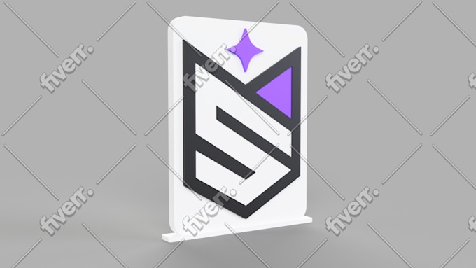 Convert 2d flat logo design to 3d, stl file for 3d printing by Xstudio1 ...