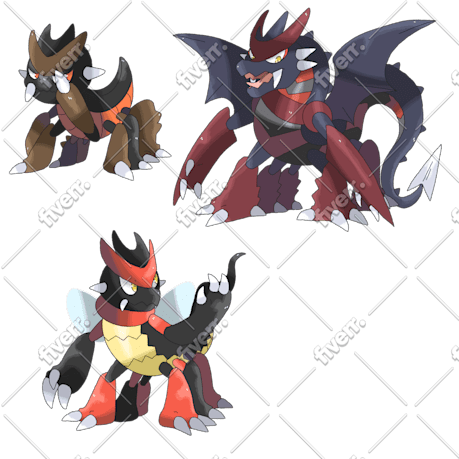 Concept design fakemon, commission open by Sabry_pk98_art | Fiverr