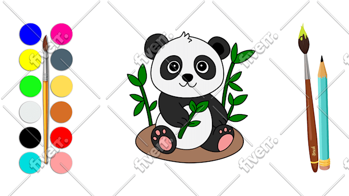 Create coloring pages drawing video for youtube channel by Proplanners ...